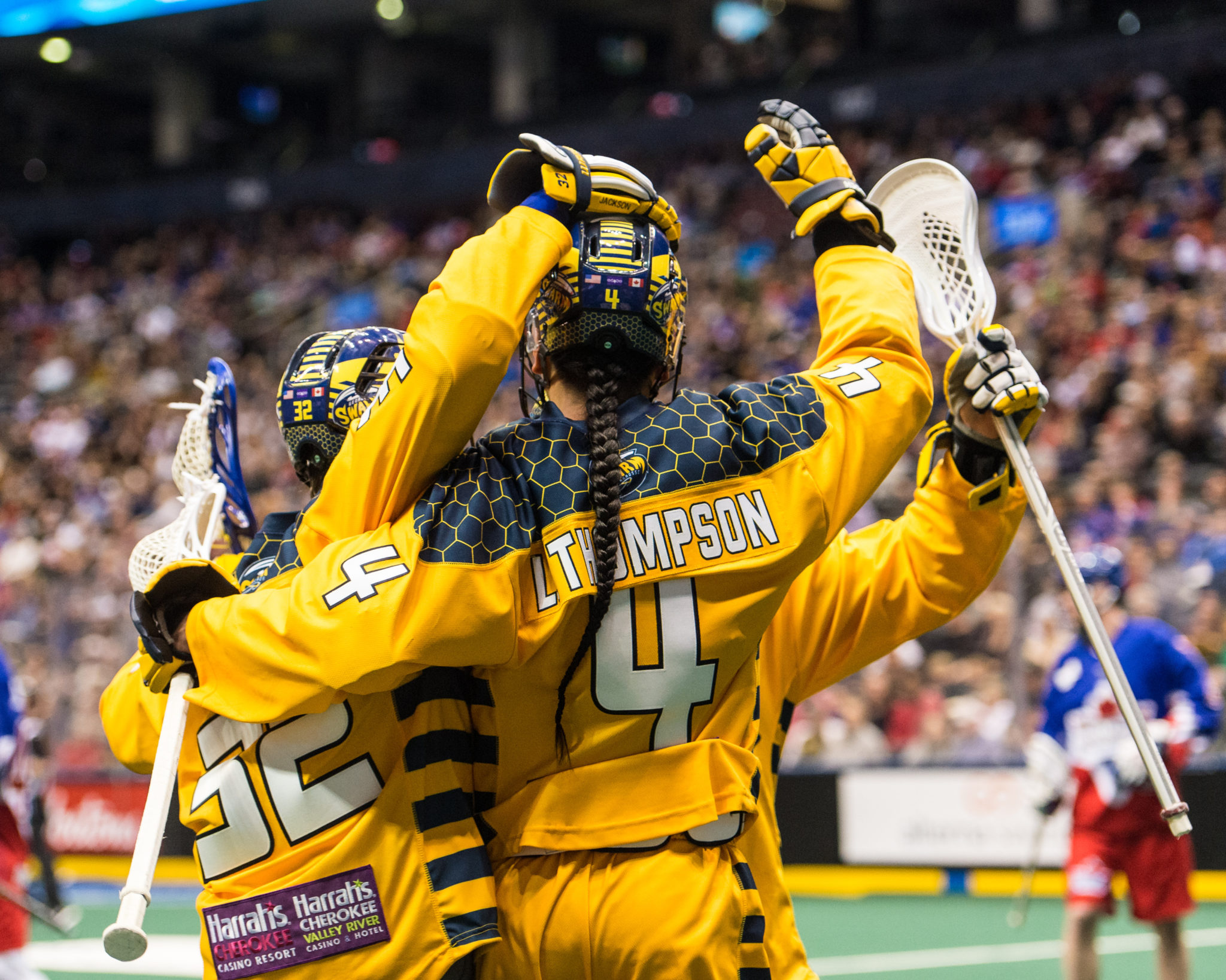 Lyle Thompson wills Swarm to their second win of the season | Georgia ...
