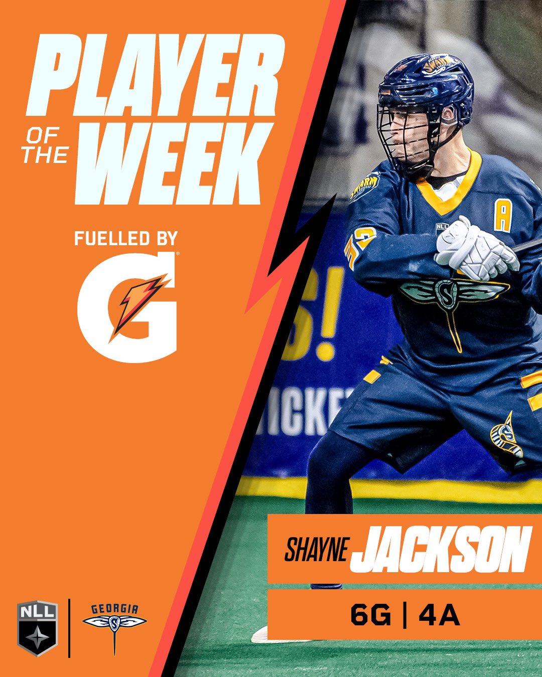 SHAYNE JACKSON NAMED PLAYER OF THE WEEK BY GATORADE CANADA | Georgia ...