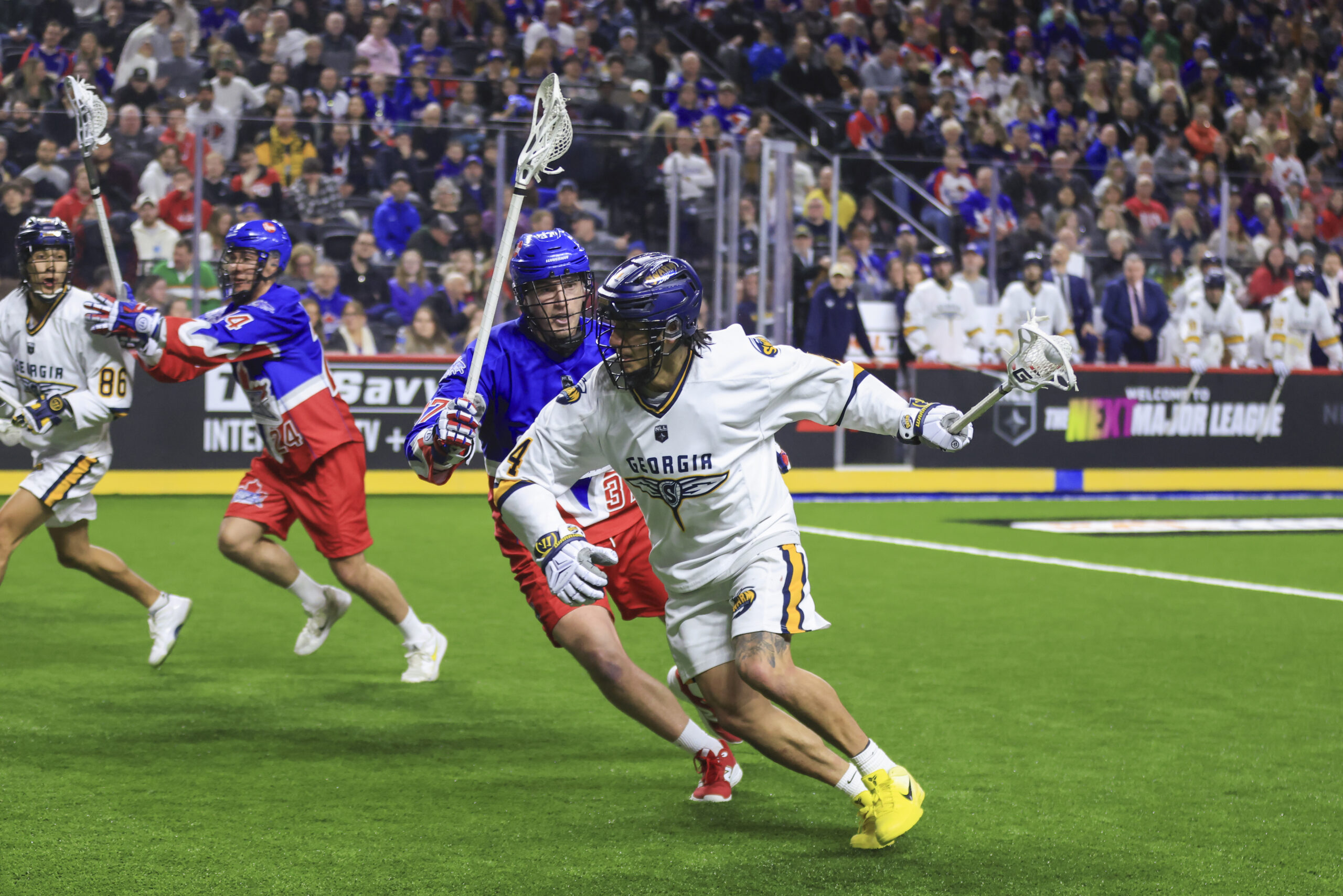 Swarm battle back to defeat Rock in overtime thriller | Georgia Swarm ...