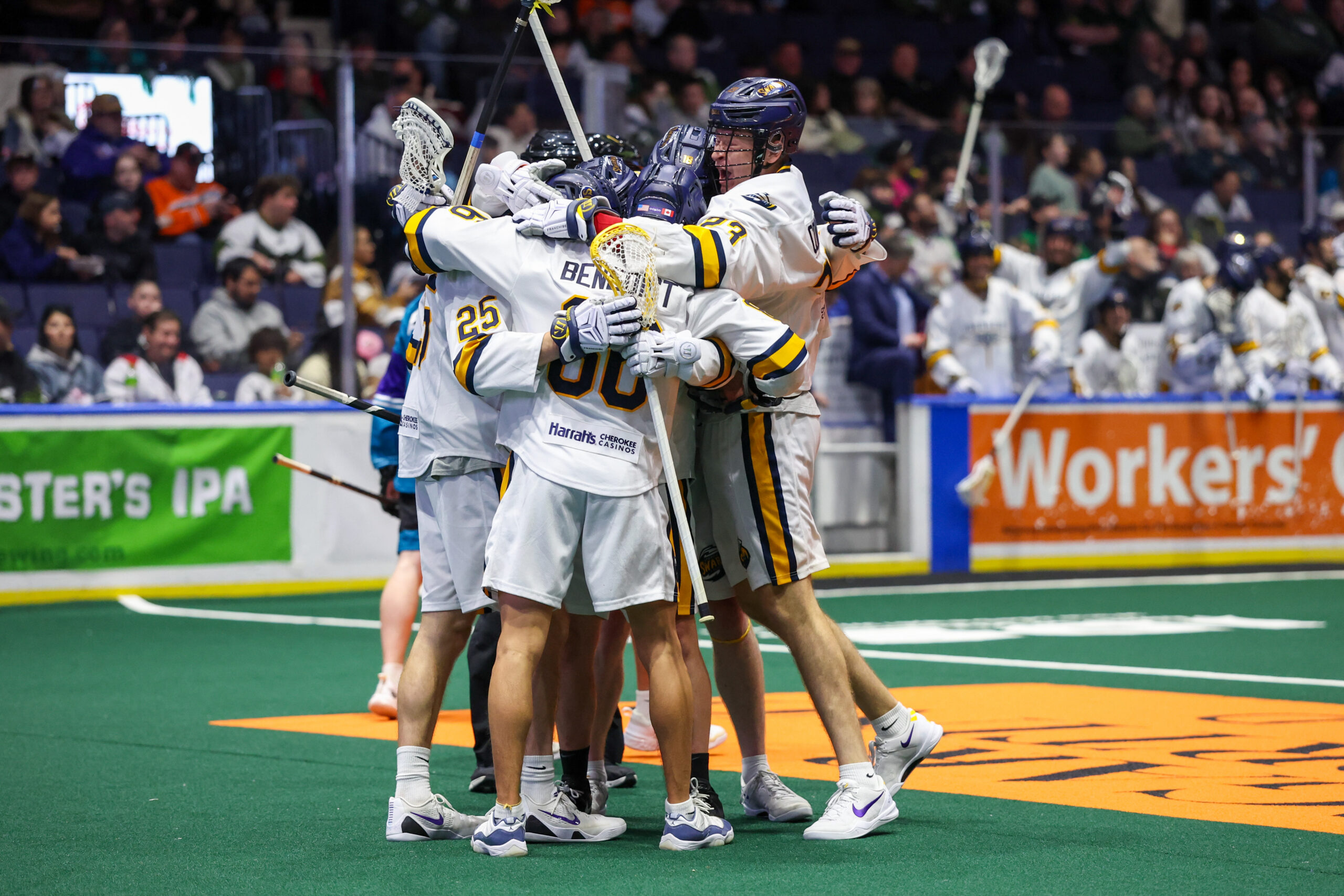Swarm sweep weekend doubleheader over Knighthawks to end regular season ...